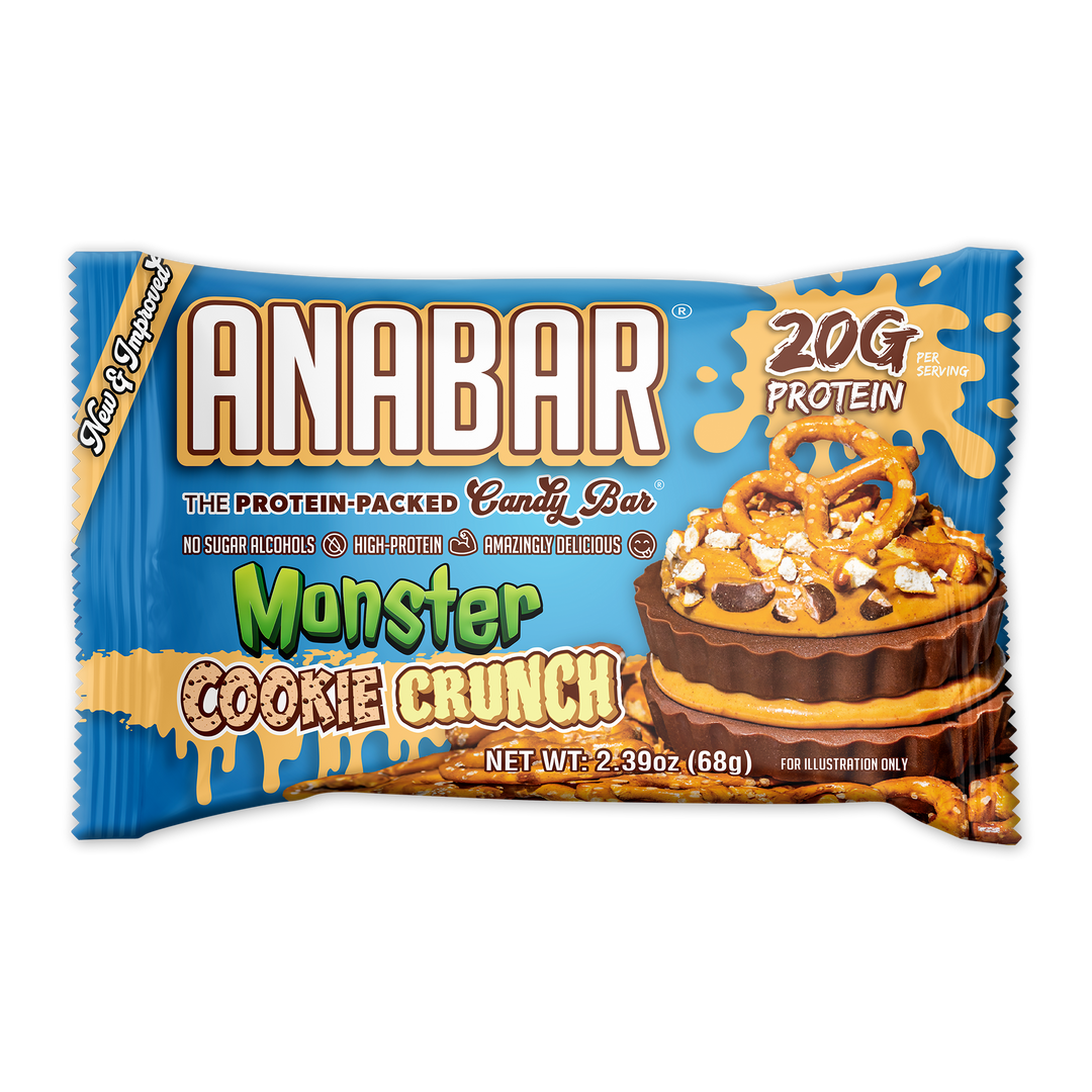 Anabar 20g Protein Bar, Monster Cookie Crunch Flavor, 1 Pack 12 Pcs ...