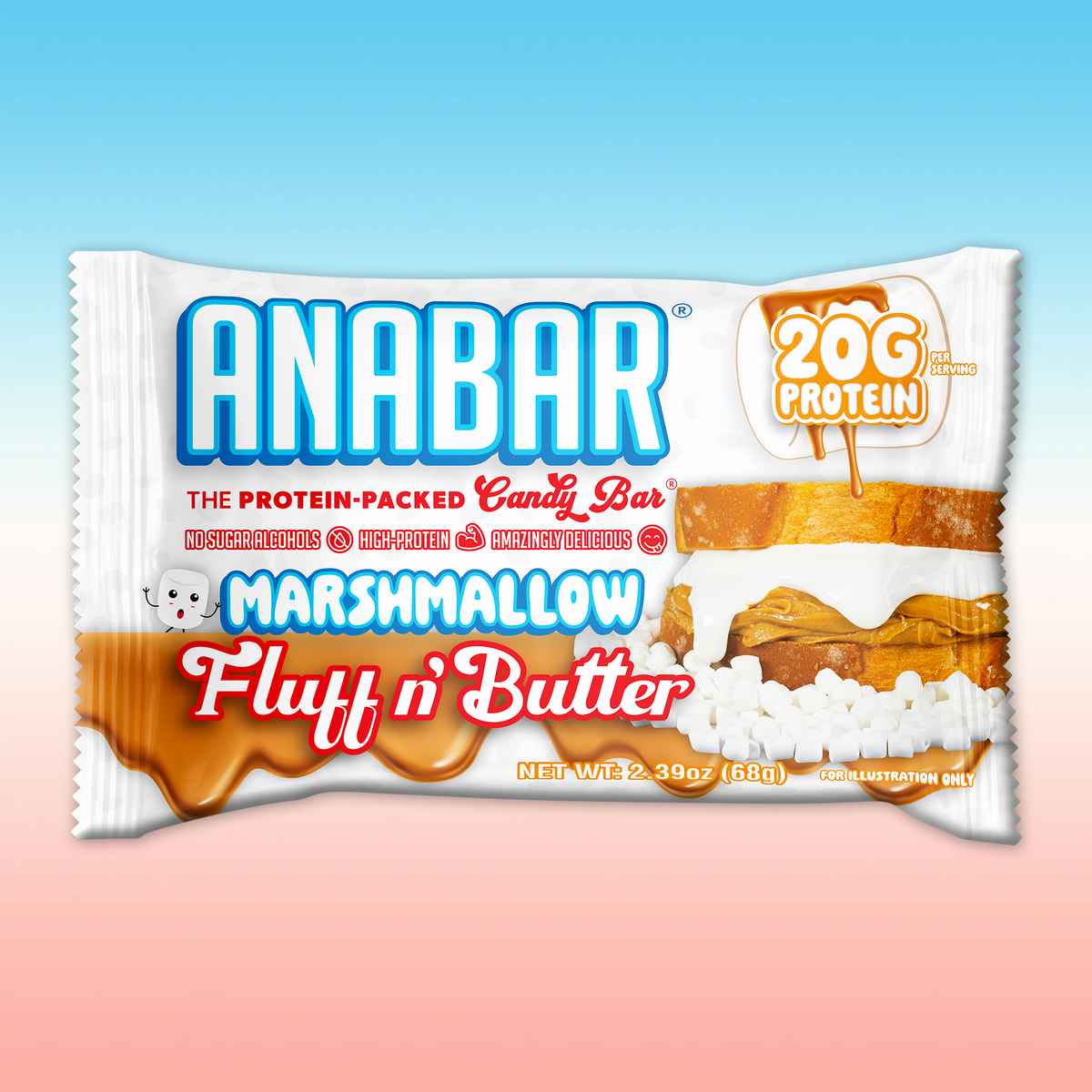 Anabar 20g Protein Bar, Monster Cookie Crunch Flavor, 1 Pack 12 Pcs ...