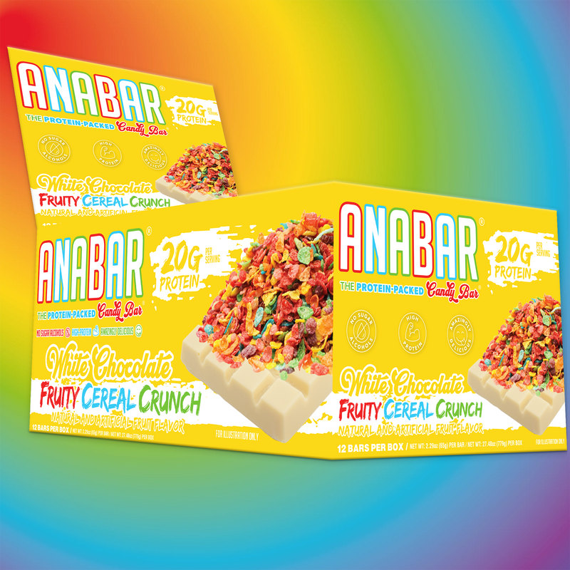 Anabar 20g Protein Bar, Fruity Cereal Crunch Flavor, 1 Pack 12 Pcs ...