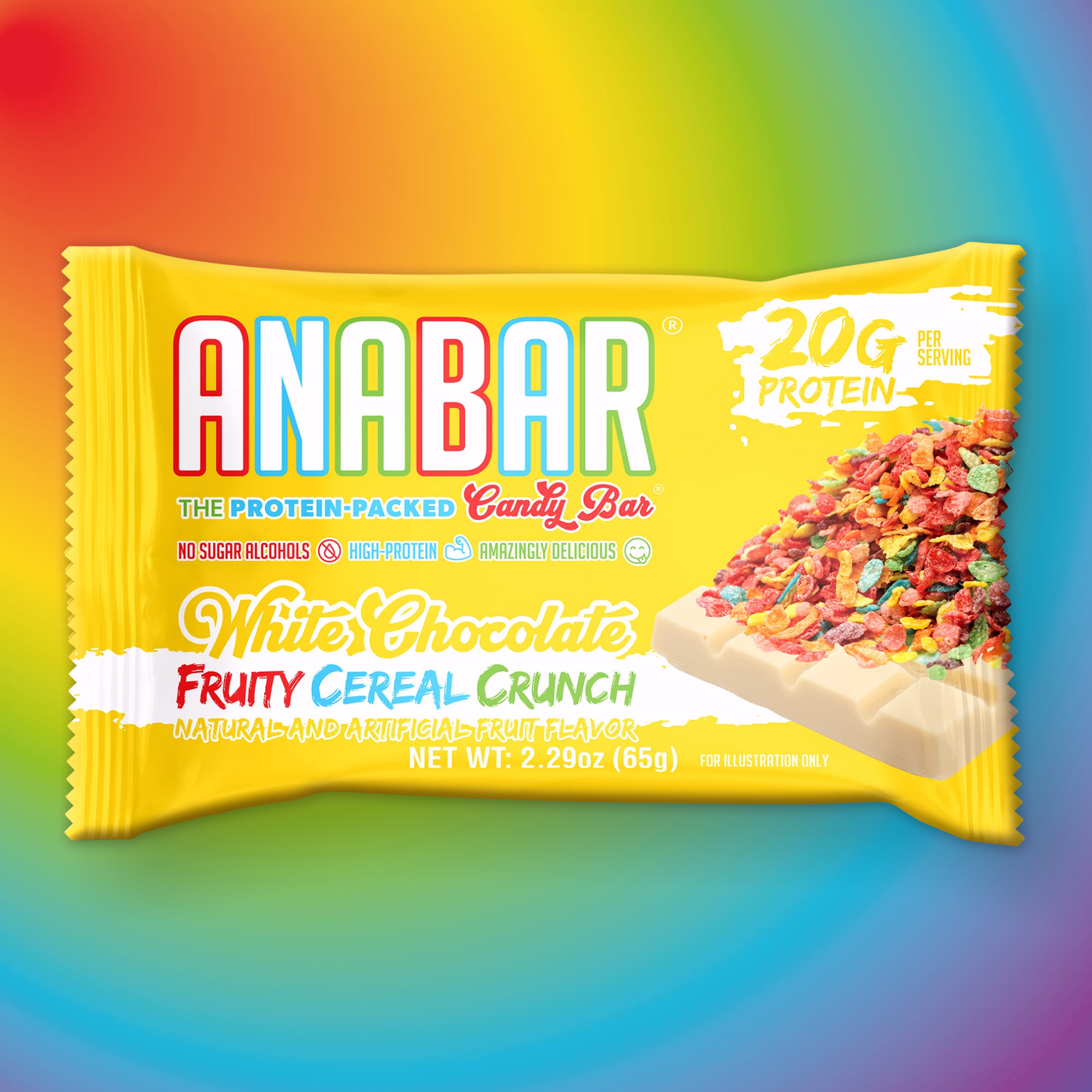 Anabar 20g Protein Bar, Fruity Cereal Crunch Flavor, 1 Pack 12 Pcs ...