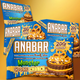 Anabar 20g Protein Bar, Monster Cookie Crunch Flavor, 1 Pack 12 Pcs ...
